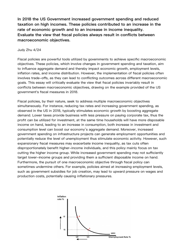 Conflict Between Macro Objective-Essay | PDF | Macroeconomics ...