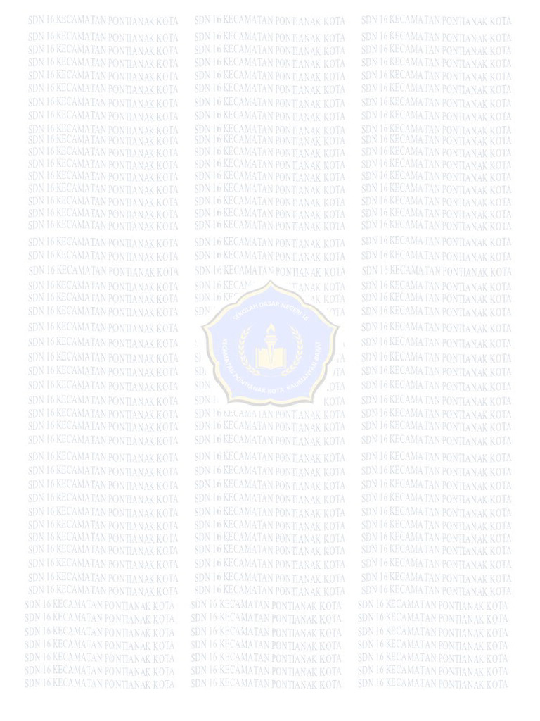 Background Watermark Rapot SDN 16 Kota | PDF