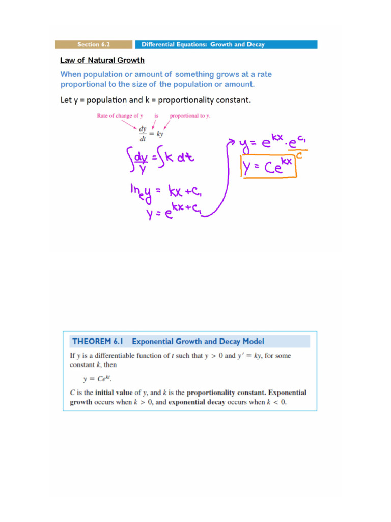 6.2 - Growth & Decay | PDF