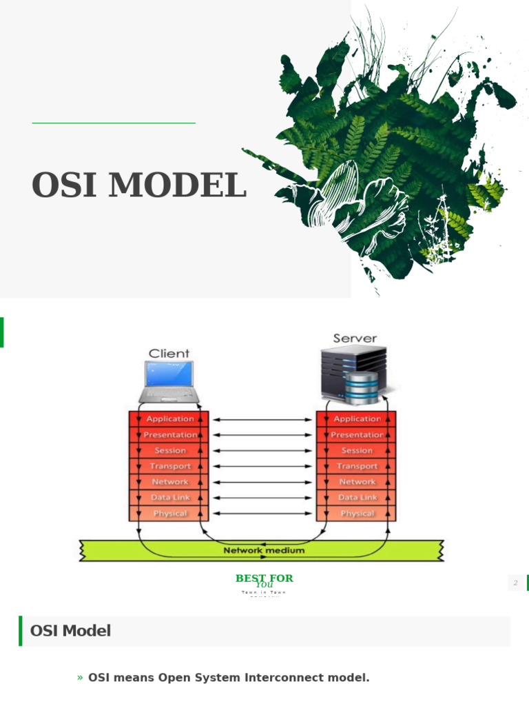 Lecture 4.1 - OSI MODEL Part-2 | PDF | Computer Network | Internet Protocol Suite