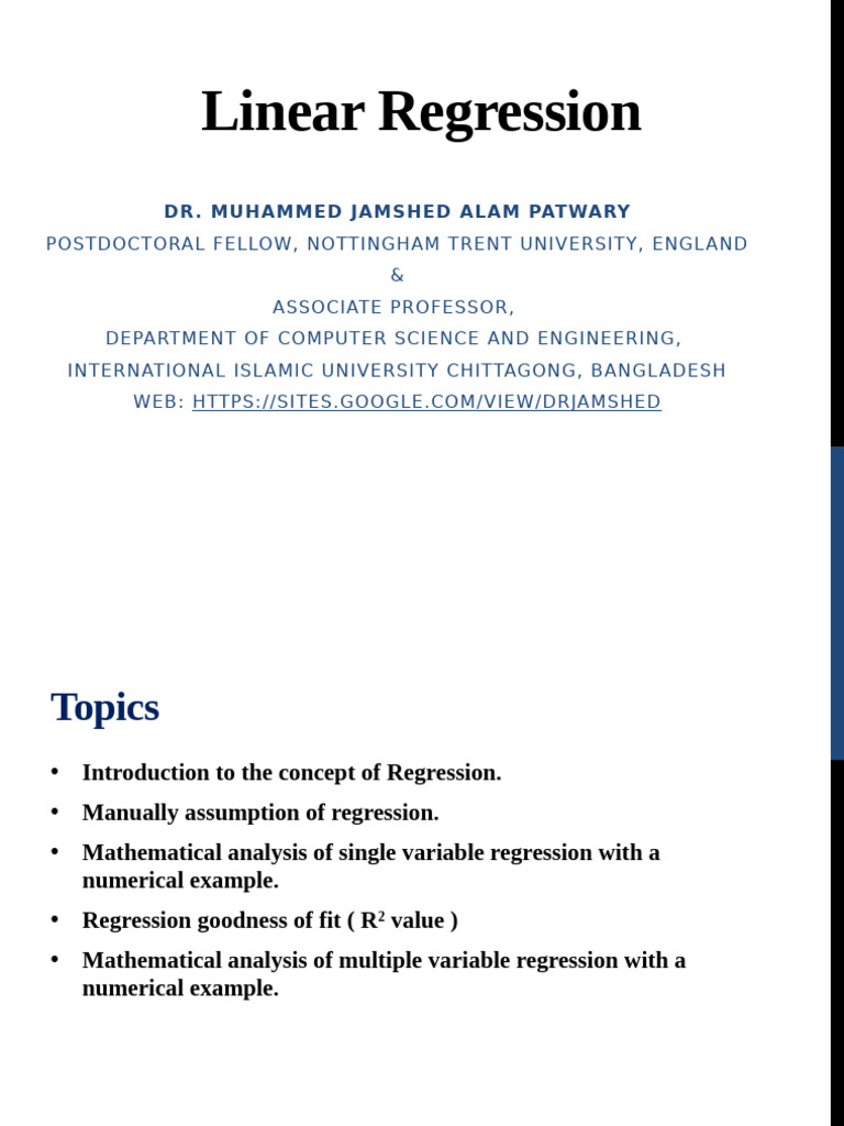 DMJAP LinearRegression 3 | PDF | Errors And Residuals | Regression Analysis