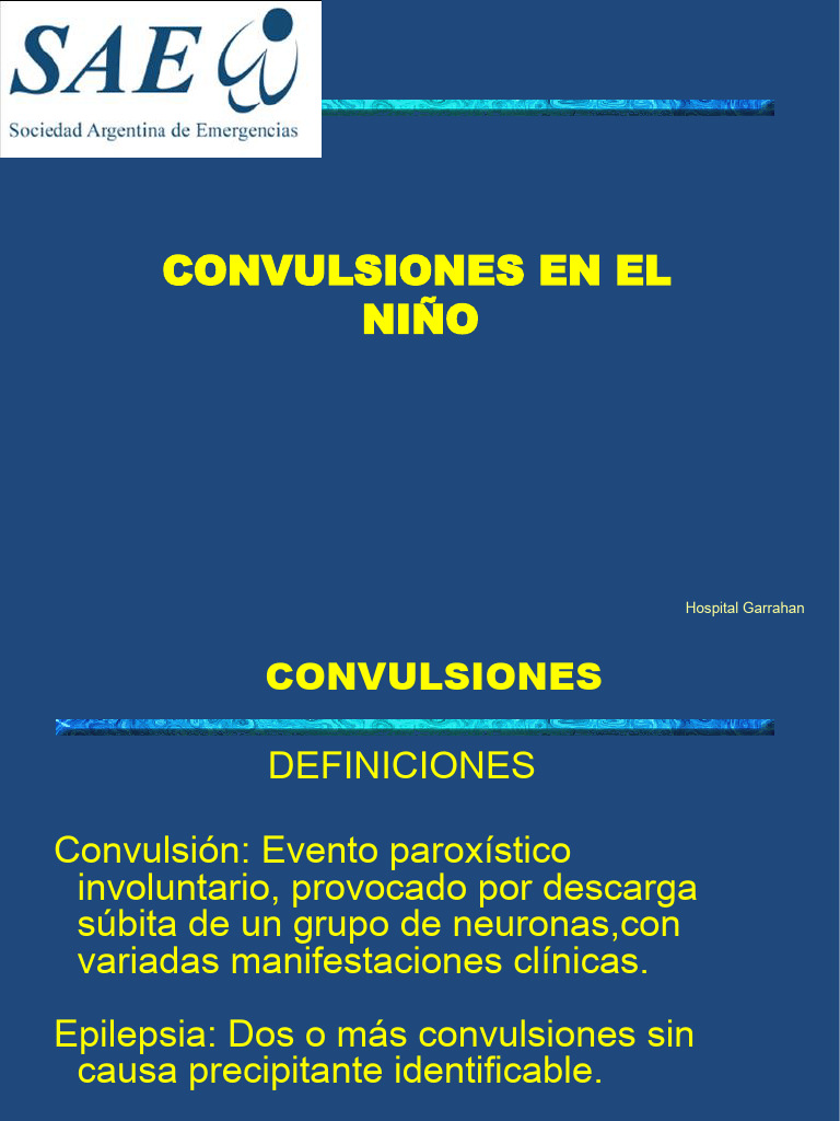 Convulsiones en Niños: Tipos y Diagnóstico | PDF | Medicina CLINICA ...