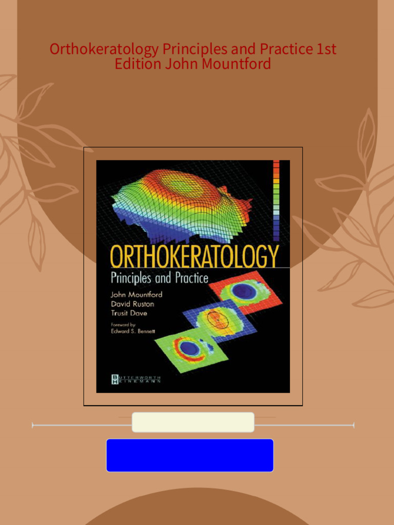 (FREE PDF Sample) Orthokeratology Principles and Practice 1st Edition ...