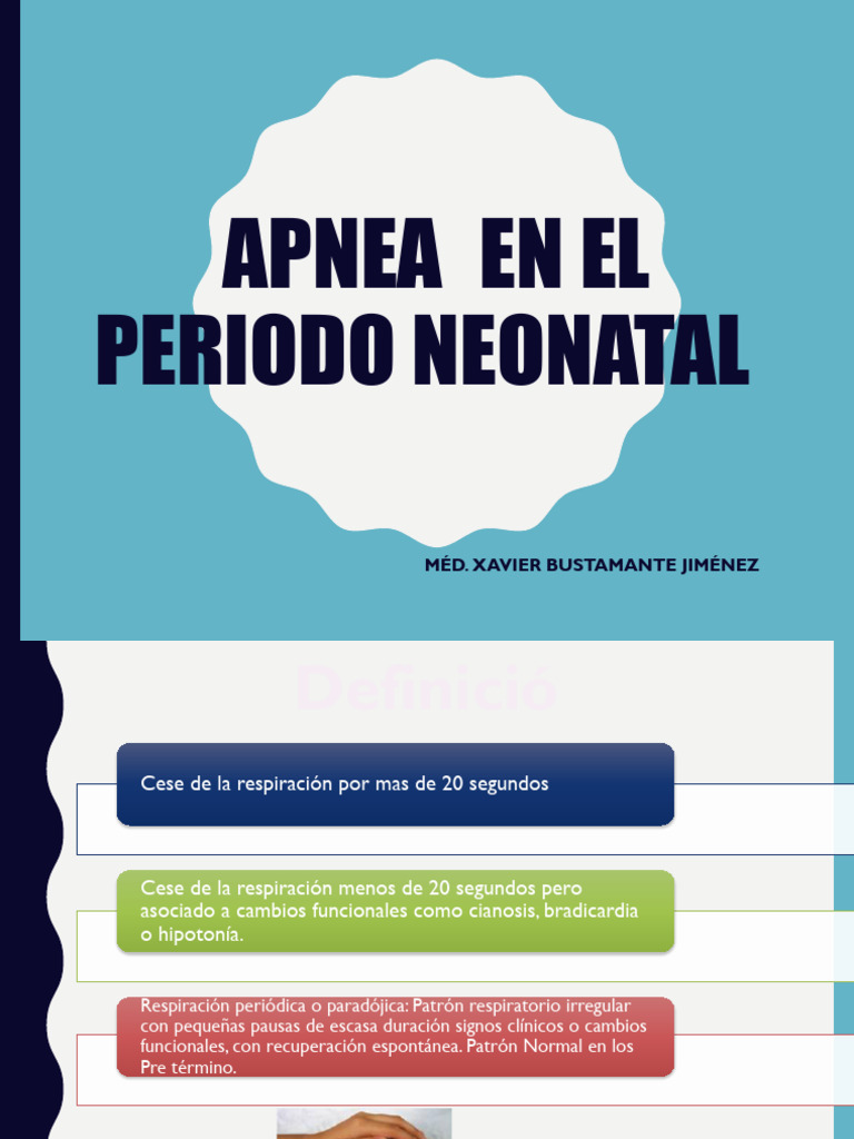 Apnea Neonatal: Causas y Manejo | PDF | Apnea | Respiración