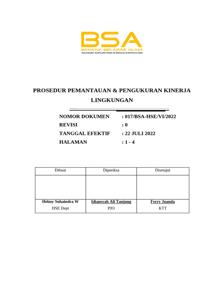 Sop Pengoprasian Pompa | PDF