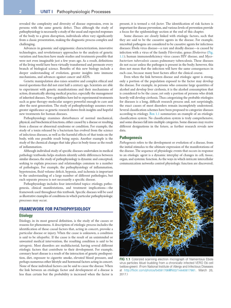 Pathophysiology - Ebook - (Unit I Pathophysiologic Processes) | PDF ...