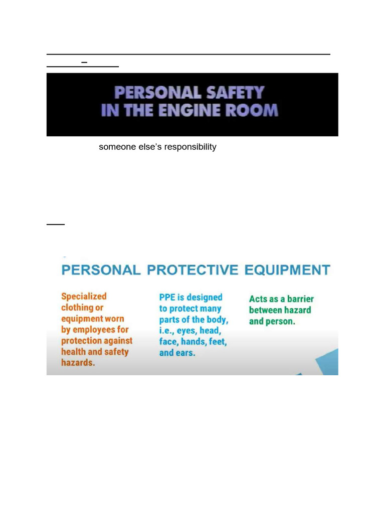 Engine Room Safety Practices Guide | PDF