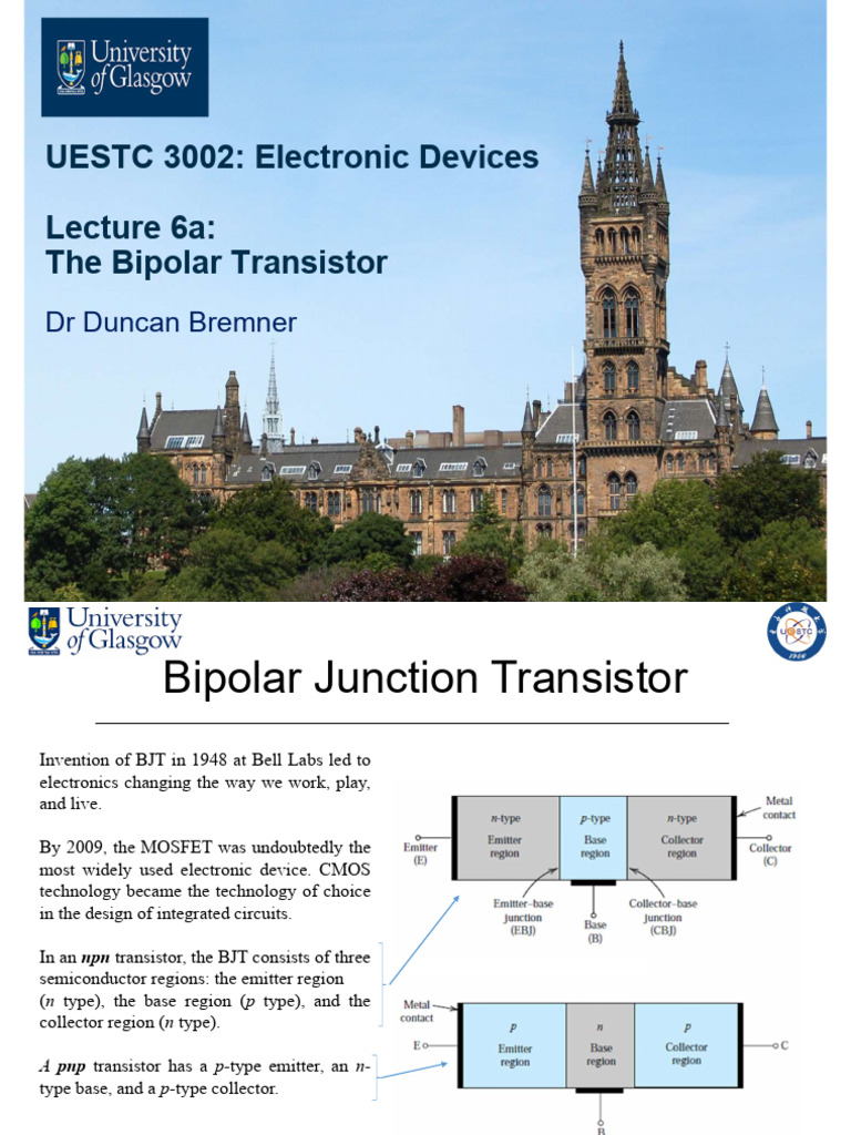 Lecture_5 Bipolar transistor | PDF | Bipolar Junction Transistor ...