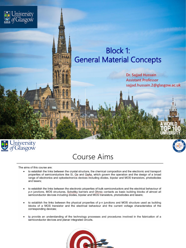 Lecture - 1 Gerneral Material Concept | PDF | Crystal Structure ...