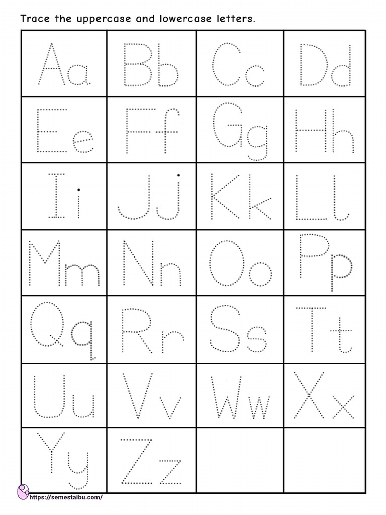 Letter-Tracing-Uppercase-And-Lowercase 111 | PDF