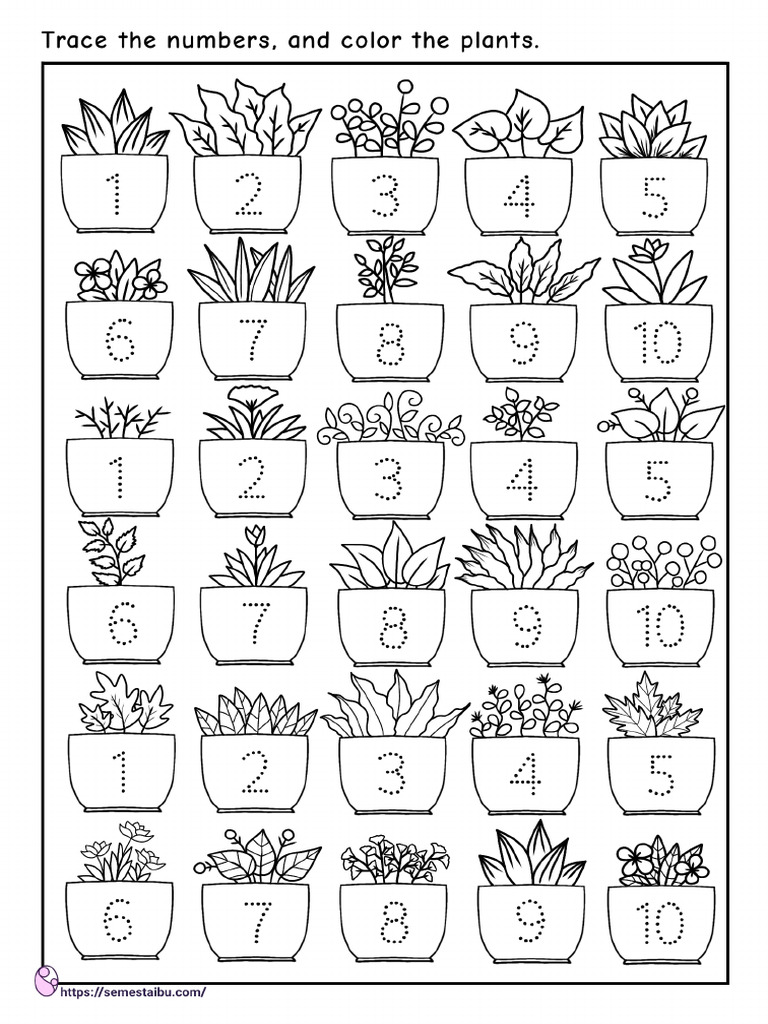 number-tracing-plants | PDF