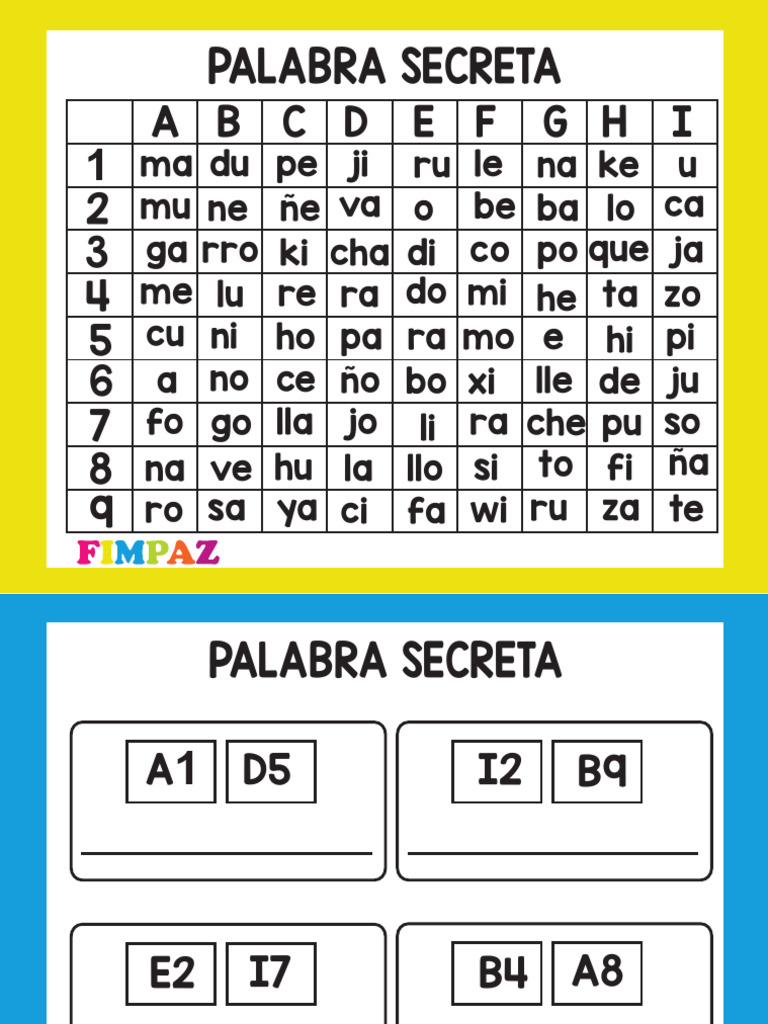 Encuentra Las Palabras Secretas | PDF