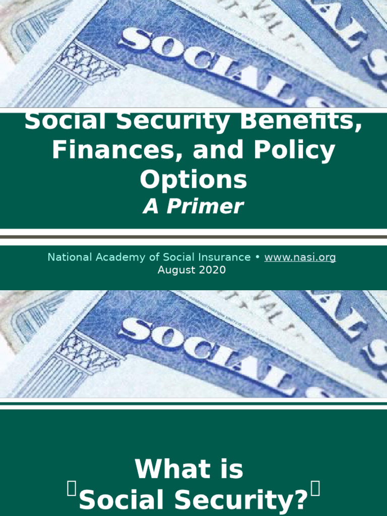 Social Security Benefits Overview Guide | PDF | Cost Of Living | Social ...