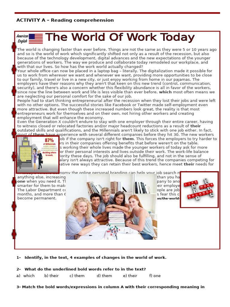 The Evolving World of Work | PDF | Employment | Economies