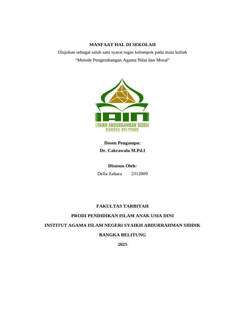 Manfaat Pendidikan di Sekolah | PDF