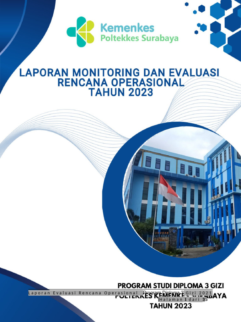 Rev 01 2025 2023 LAPORAN MONITORING DAN EVALUASI RENCANA OPERASIONAL 2023-1 | PDF