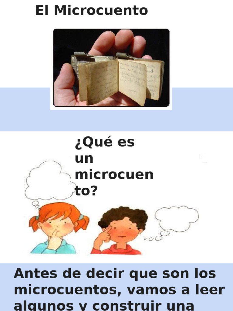 Ppt.-Microcuento. Clase 1 Séptimo | PDF