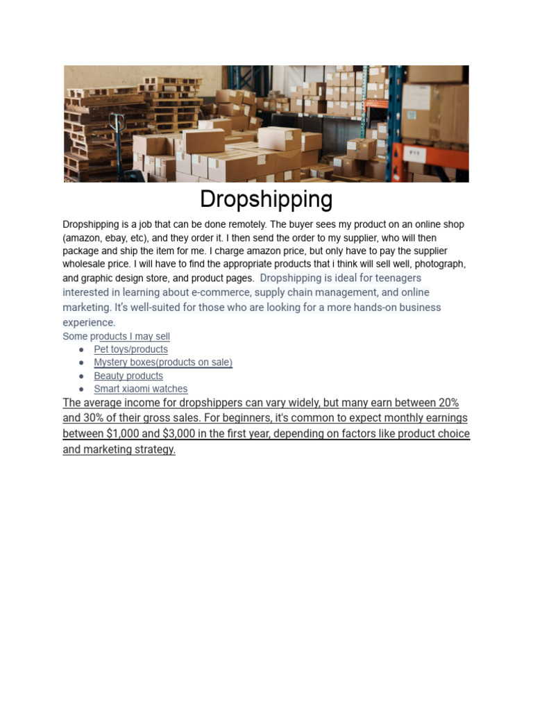 Dropshipping | PDF