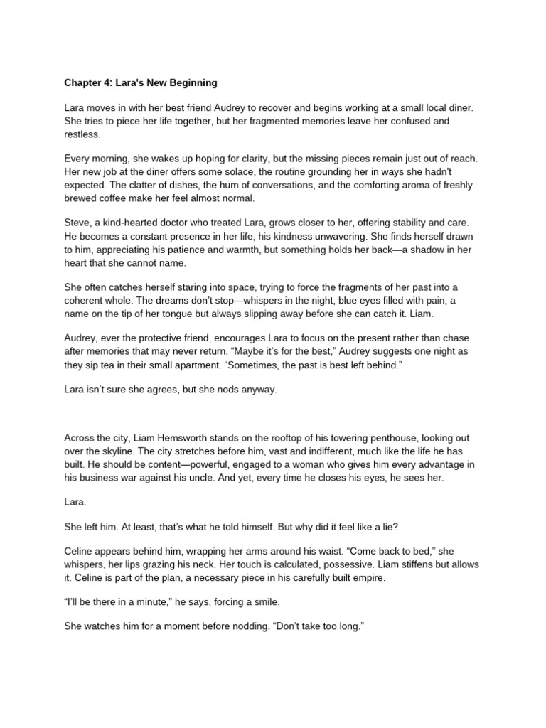Chapter 4 Lara's New Beginning | PDF