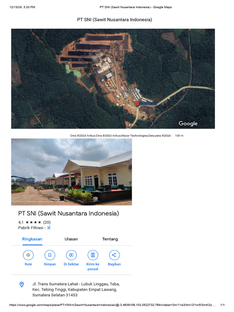 PO1000014958 - PT SNI (Sawit Nusantara Indonesia) | PDF