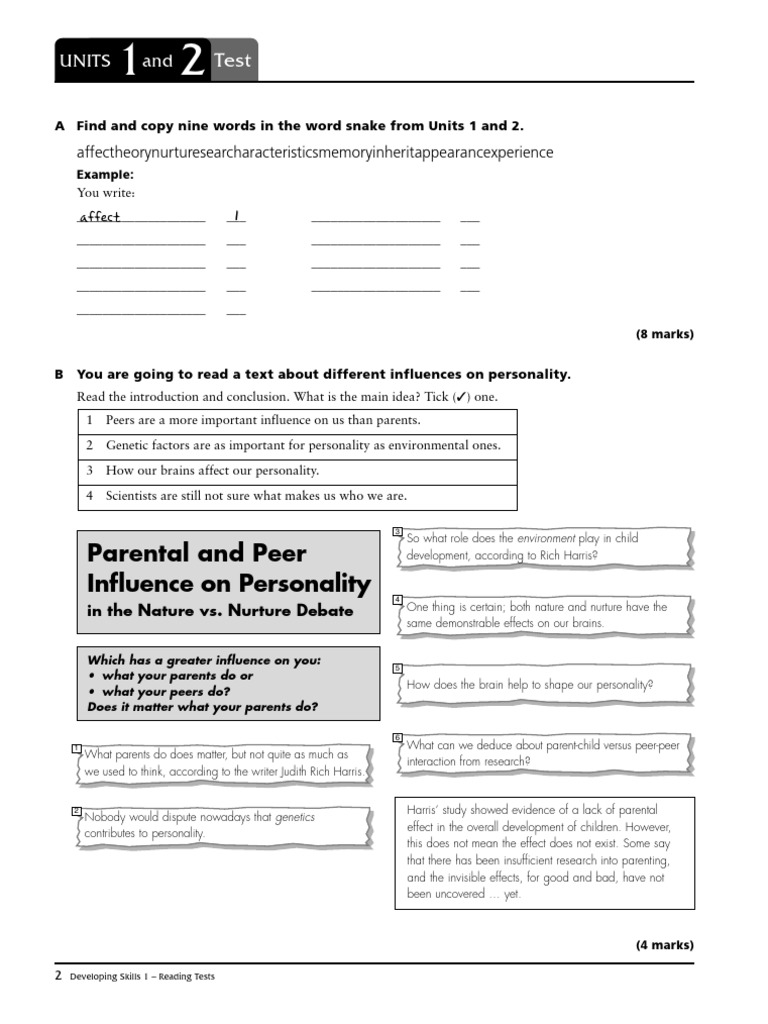 Developing Skills 1 Reading Test | PDF | Greenhouse Effect | Climate Change