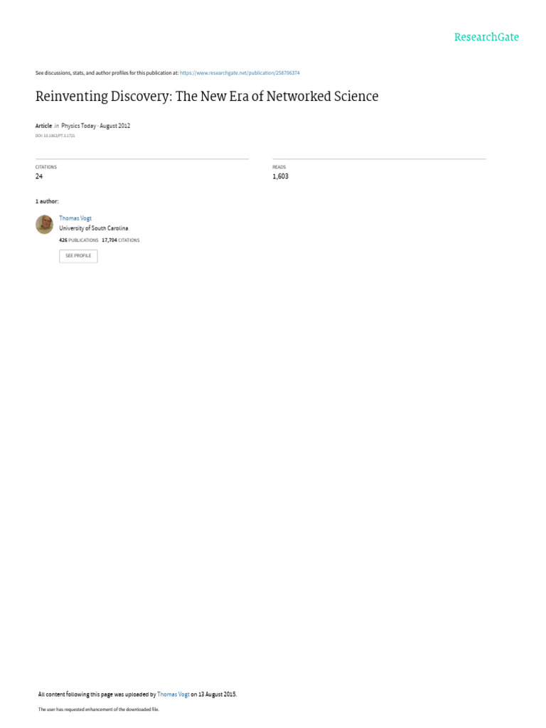 Reinventing Discovery | PDF