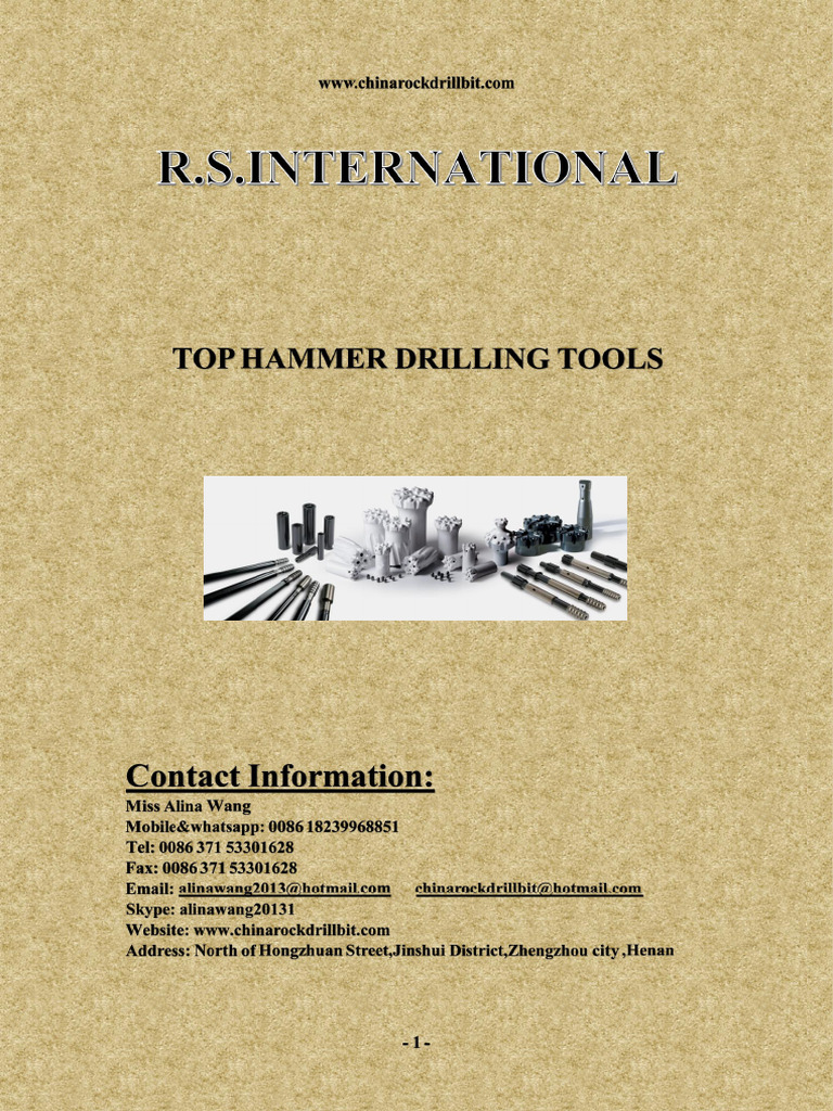 Rs Top Hammer Catalog Pdf Tools Metalworking
