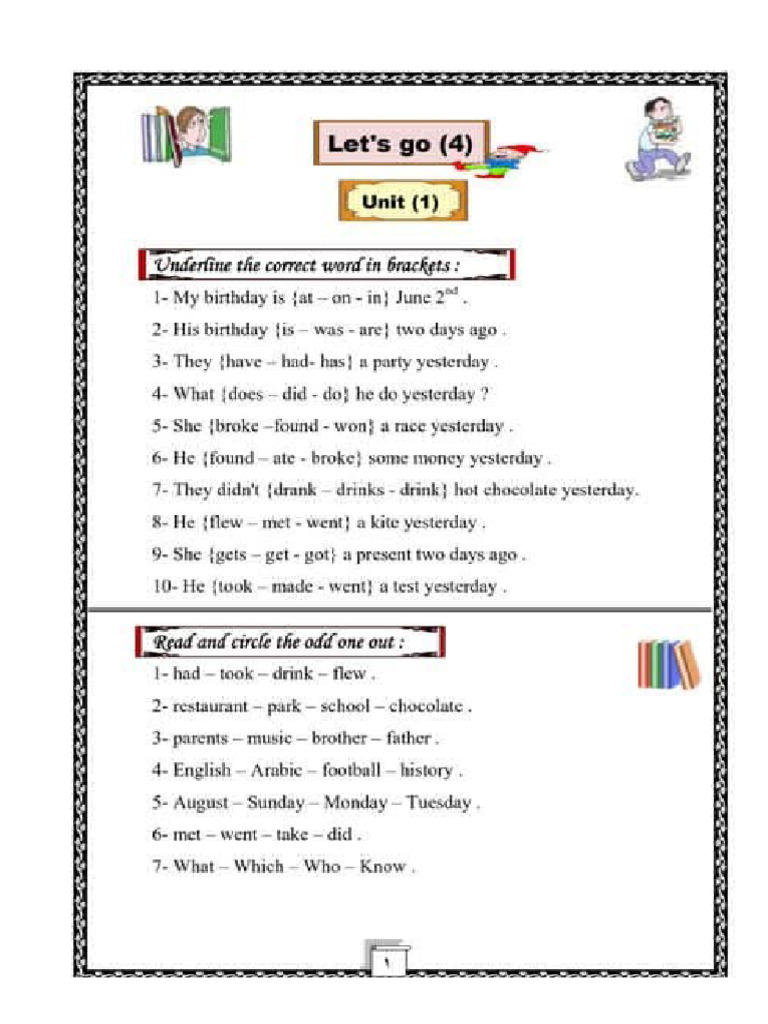 Let's Go 4 Test | PDF