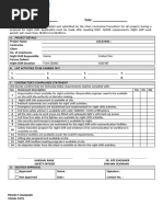 Night Shift Form | PDF | Shift Work | Safety