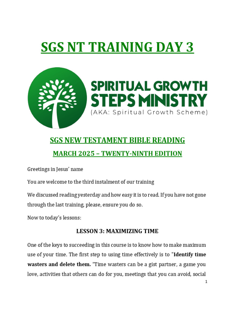 New Testament Bible Reading Training 2025 | PDF | Bible | New Testament