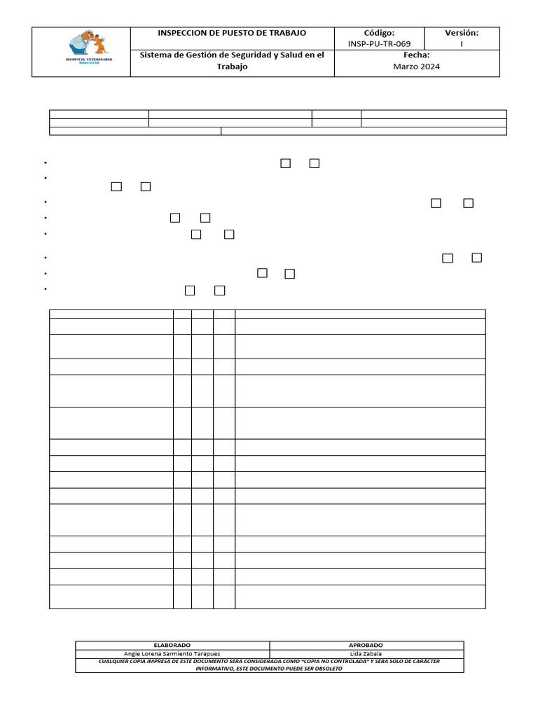 Anex 69. Co. INSP-PU-TR-069 | PDF | Agua