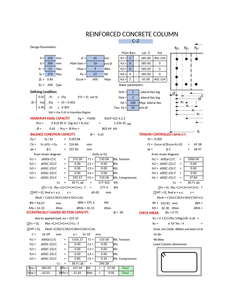 Column Analysis and Design v1 | PDF | Mechanical Engineering | Mechanics