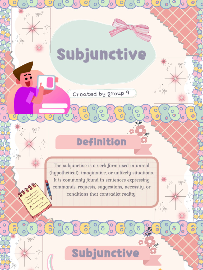 Understanding the Subjunctive Mood | PDF | Verb | Linguistics