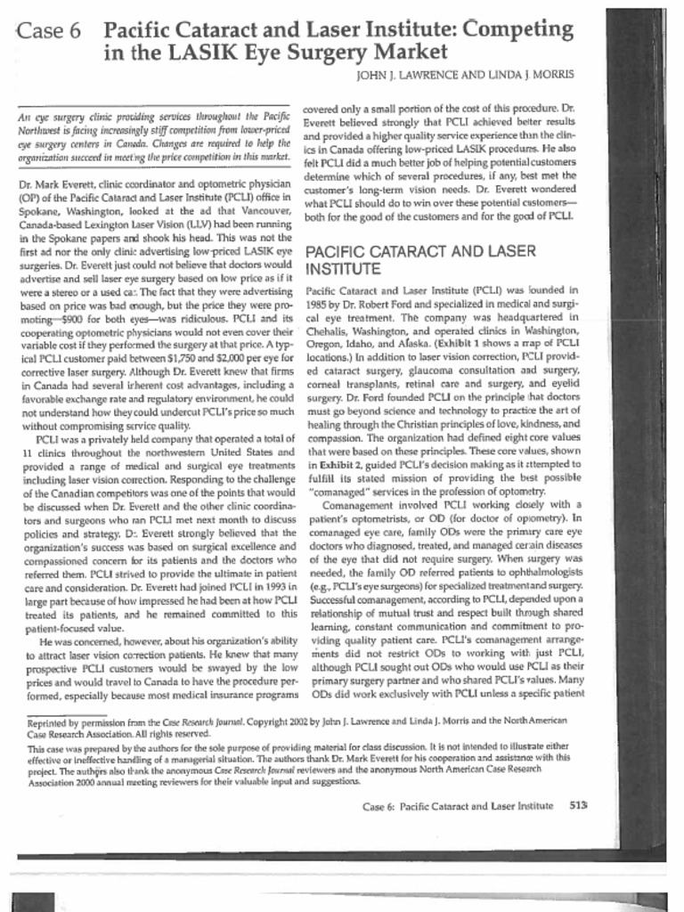 Case 4 - Pacific Cataract Laser Institute | PDF