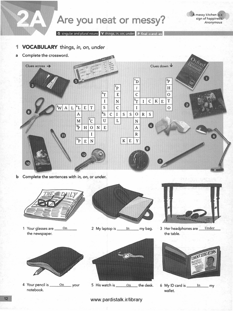 Workbook - Unit 2 | PDF | Noun | Adjective