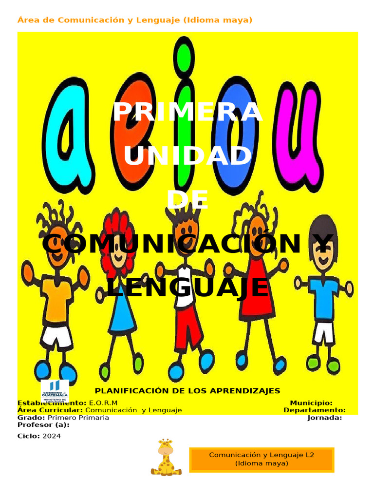 Planificación de Lenguaje L2 (Idioma Maya) | PDF | Comunicación | Fonema