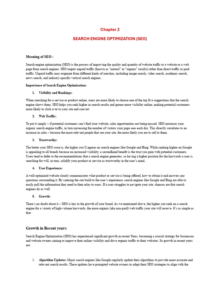 Search Engine Optimization | PDF | Search Engine Optimization | Data Analysis