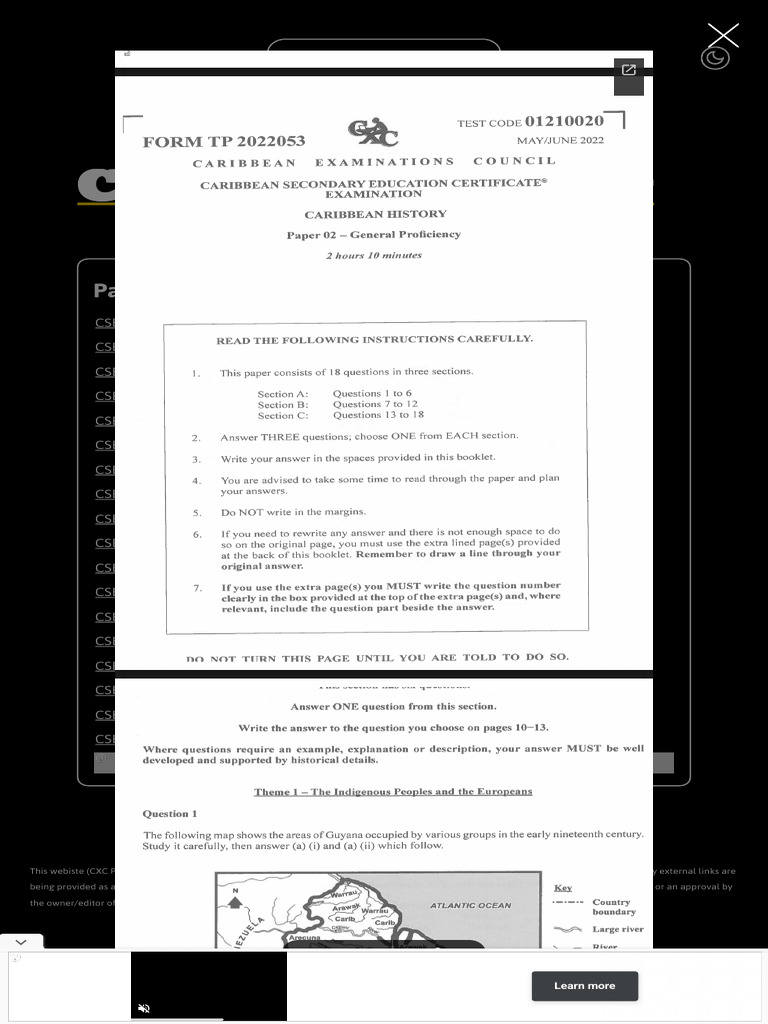 CSEC Caribbean History CXC Prep | PDF