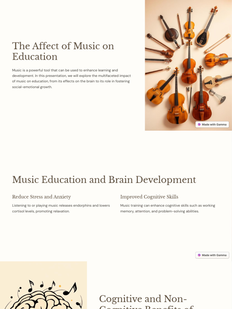 The Affect of Music On Education | PDF