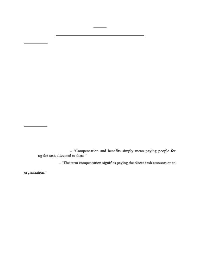 CPM UNIT | PDF | Cost Of Living | Compensation And Benefits