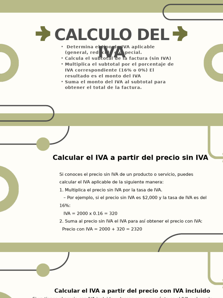 Cómo Calcular el IVA en Facturas | PDF