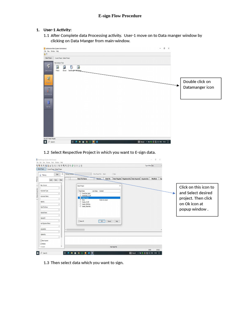 E-Sign Workflow Procedure | PDF | Software | Computing