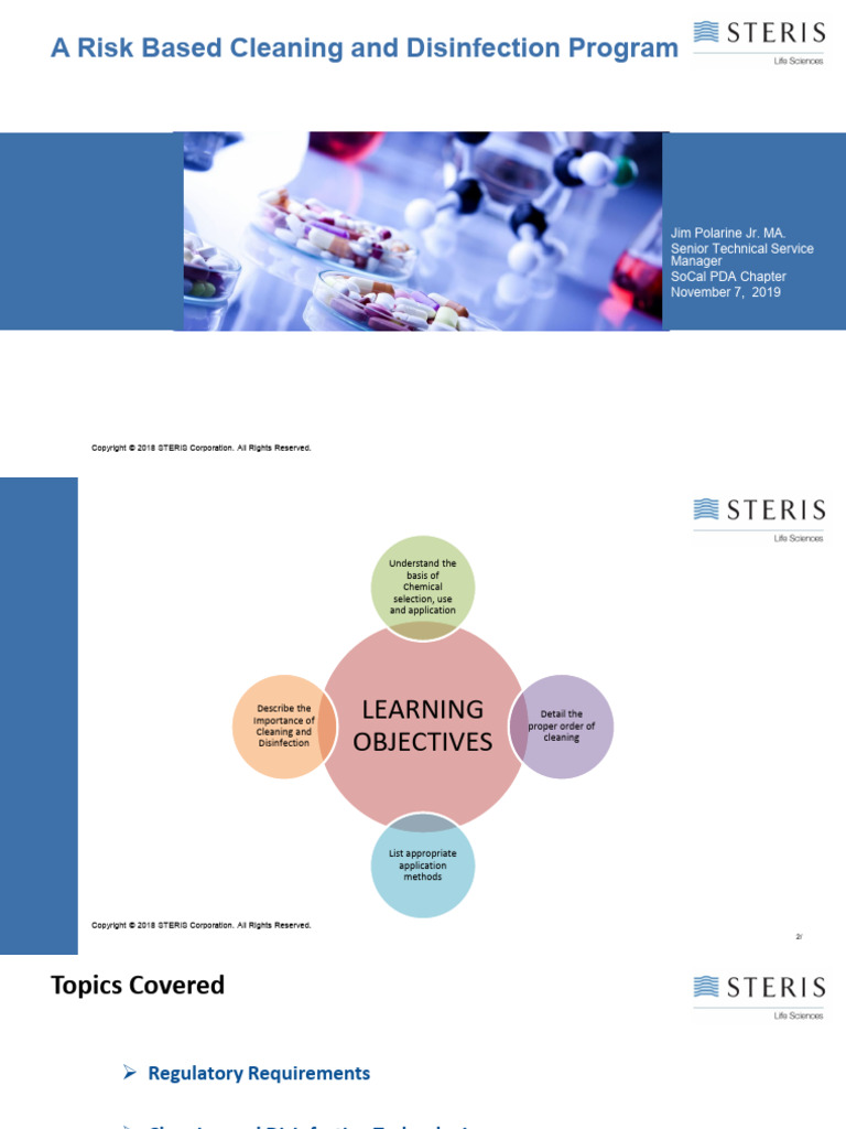 Aseptic Disinfection Program Overview | PDF | Disinfectant | Chlorine