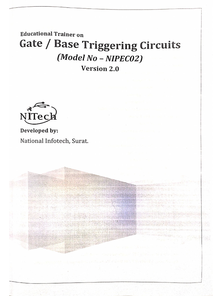 Gate - Base Triggering Circuits | PDF
