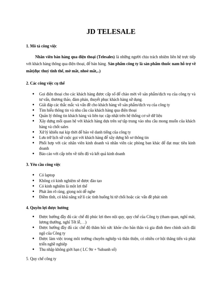 JD Telesale DQK (1) As | PDF