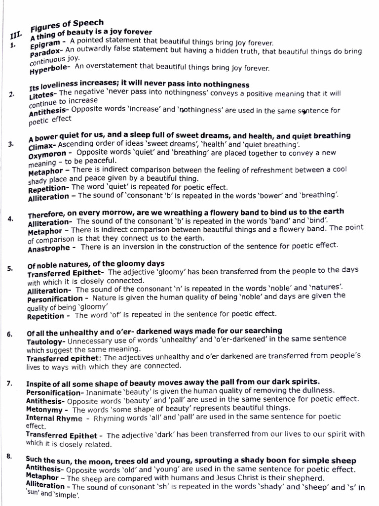 Figure of Speech Hand Written | PDF | Poetry | Metaphor