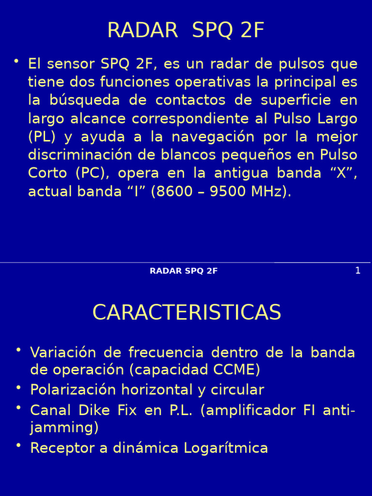 07 Radar SPQ 2F | PDF | Antena (Radio) | Transmisor