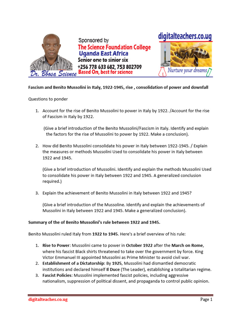 Fascism-and-Benito-Mussolini-in-Italy-1922-1945-rise-consolidation-of ...
