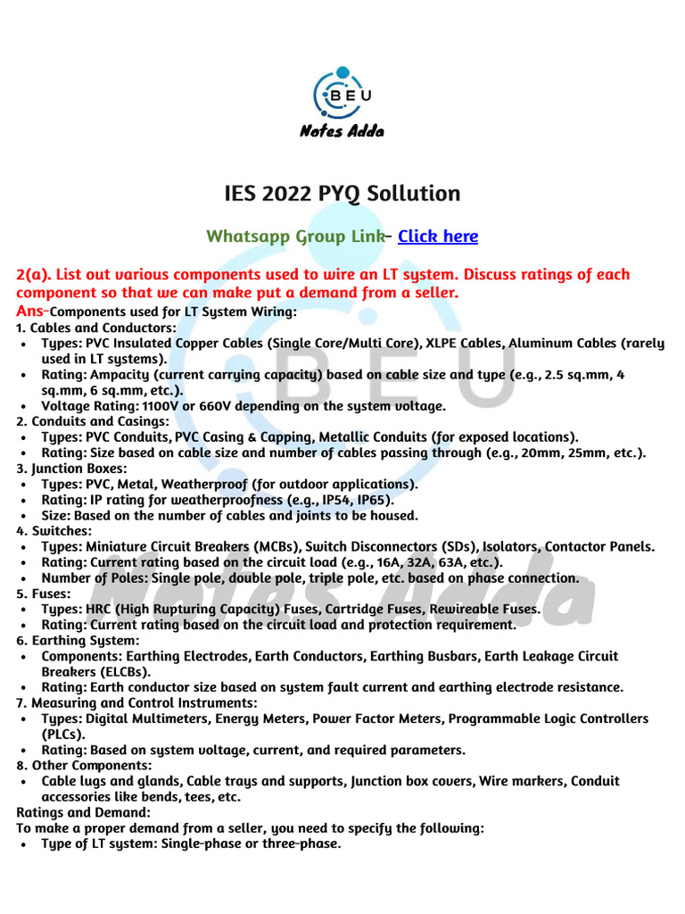 IES 2022 PYQ Sollutio1 | PDF