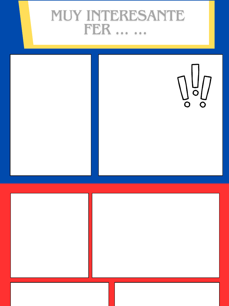 Black and White Simple Blank Comic Strip Template Activity-1 | PDF